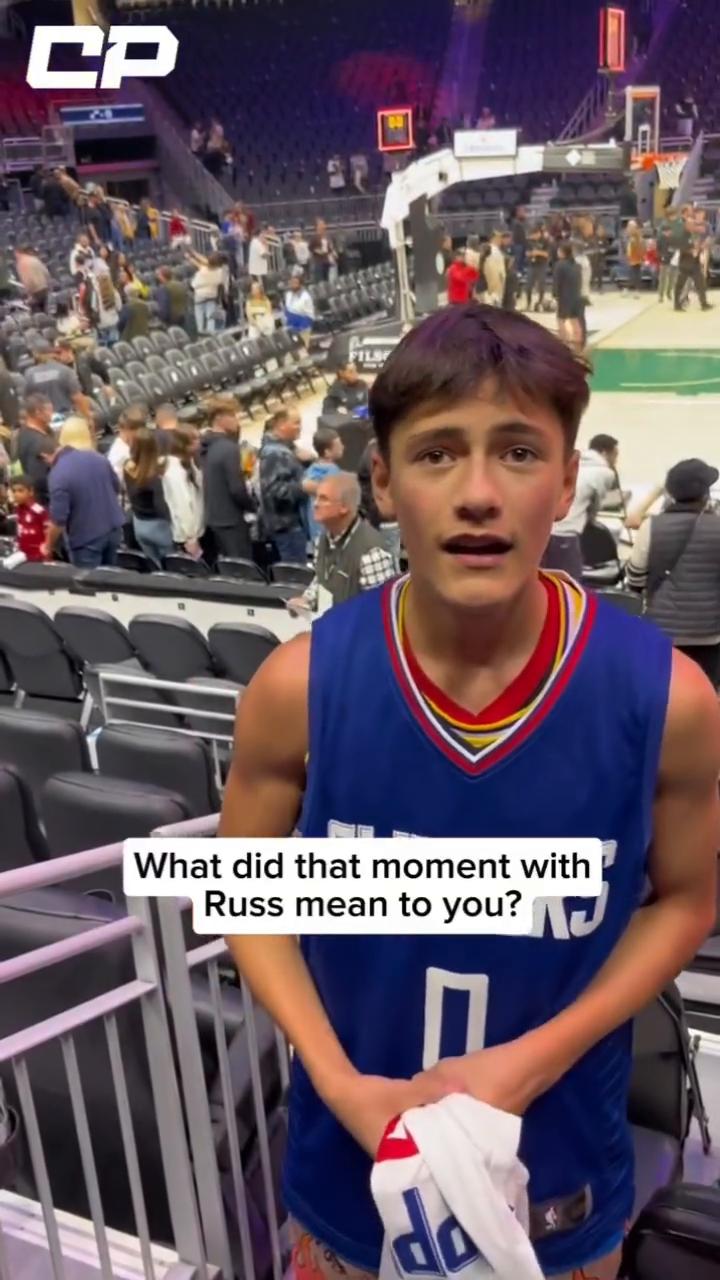 Russ REWARDS Loyal Fan 👏 | ClutchPoints